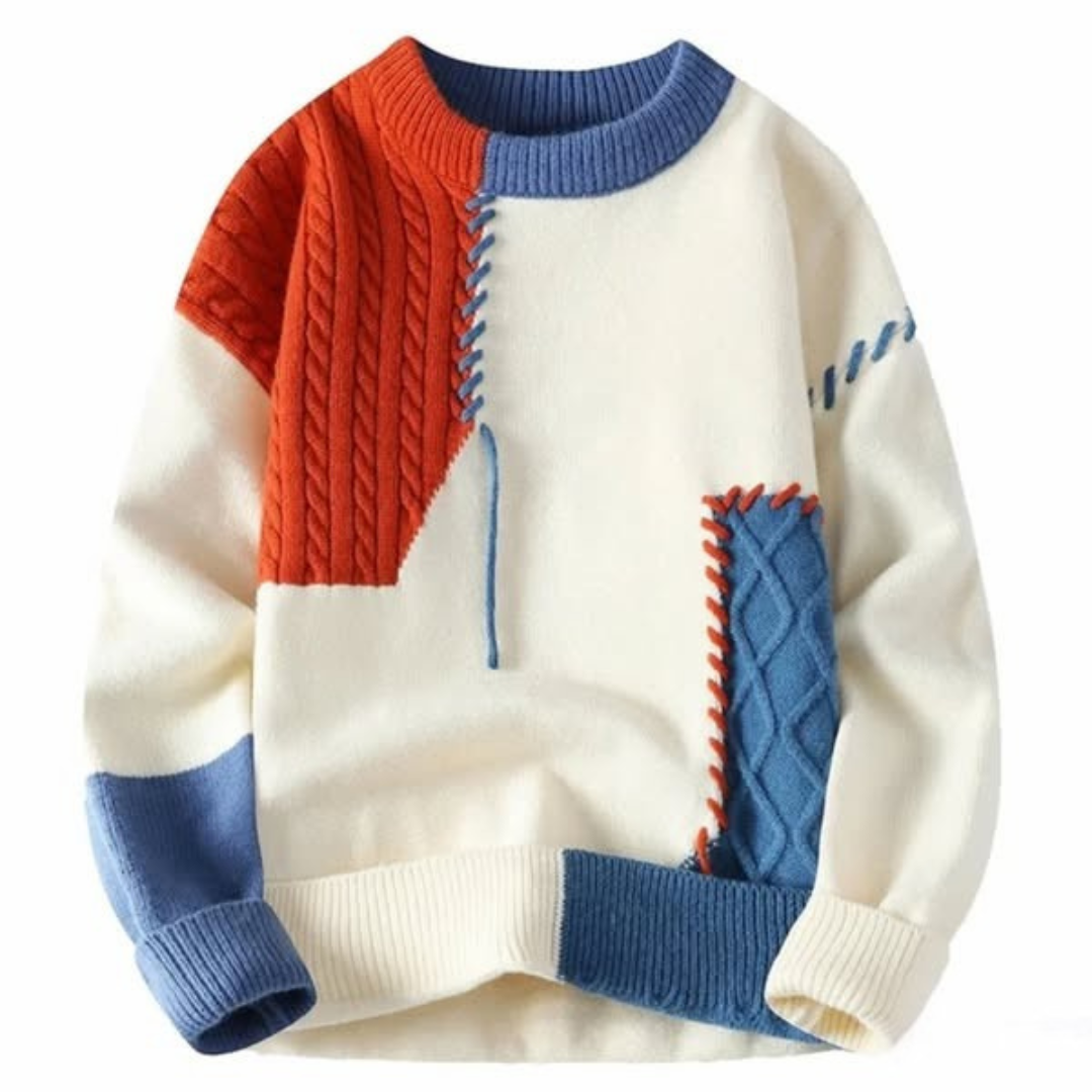 Milo | Vintage Knit Patch Sweater – Zestora